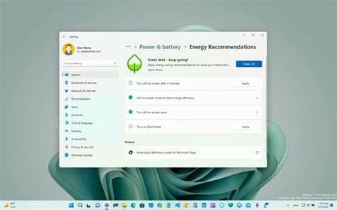How To Enable New Energy Recommendations Settings On Windows 11