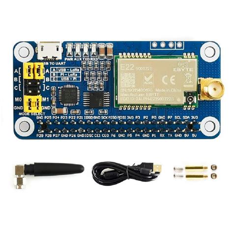 Waveshare Sx1262 Lora Hat For Raspberry Pi 868mhz Frequency Band Buy