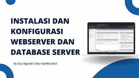 Instalasi Dan Konfigurasi Webserver Dan Database Server Youtube