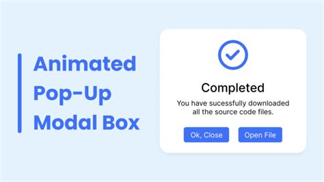 Create Popup Modal Box In HTML CSS JavaScript