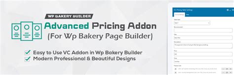 Advanced Pricing Addon For Wp Bakery Wordpress Plugin