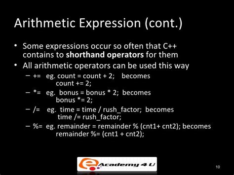 Operation And Expression In C