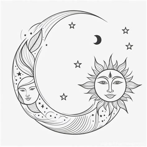 Sun And Moon As Letters Stable Diffusion Online