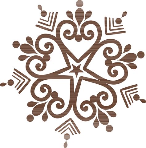 Floral Design Decorated Snowflake 24330267 Vector Art At Vecteezy