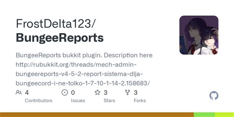 Github Frostdelta Bungeereports Bungeereports Bukkit Plugin Description Here