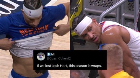 This Season Is Wraps Josh Harts Injury Exit Has Knicks Fans Fearing