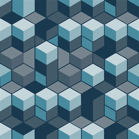 Isometric Cubes Minimalist Background Featuring Isometric Cubes In A Repeating Pattern Stick To