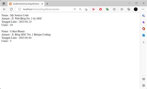 Php Menampilkan Data Dari Basis Data Mysql