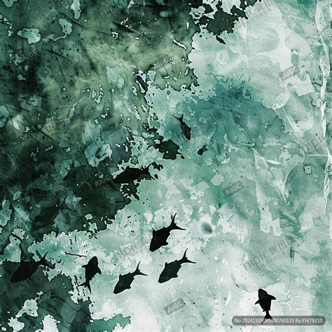 Ai创作图森林水彩水墨暗纹 梦幻油画枫叶图案 墨绿色水彩仿旧喷绘图 梦幻油画枫叶背景 树叶抽象画 绿色背景底纹水彩晕染 水彩画肌理彩墨艺术画 墨迹装饰画墨染装饰画 抽象底纹水彩背景模板 水彩