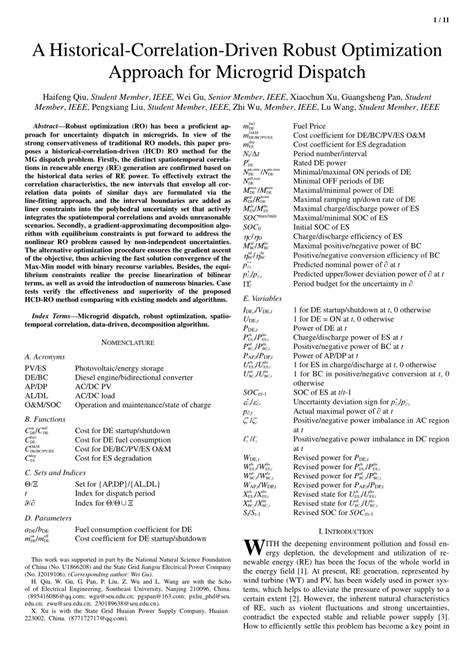 pdf a historical correlation driven robust optimization approach for