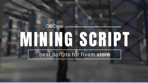 Qbcore Mining Script Fivem Store