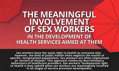 Infographic The Meaningful Involvement Of Sex Workers In The