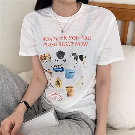할인 플레잉 루즈핏 프린팅 반팔티 color 여름티 여름신상 쫀쫀 흰티 바캉스룩 캠퍼스룩 해외