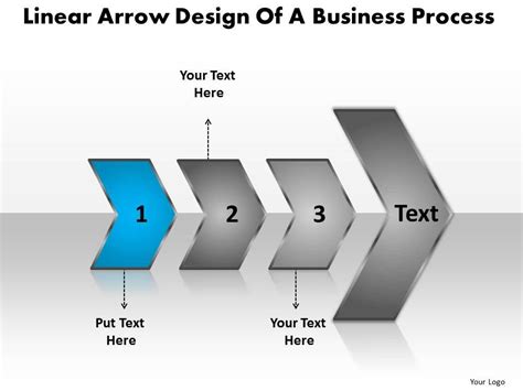 Business PowerPoint Templates Linear Arrow Design Of Process Sales PPT Slides 3 Stages