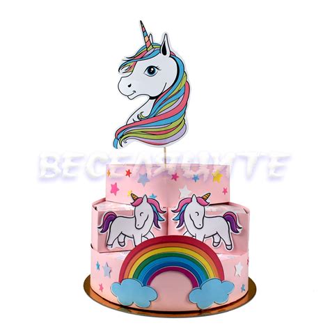 Картонена торта ЕДНОРОГ Онлайн магазин за парти артикули Веселяците