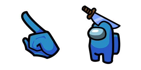Among Us Knife Character Curseur Custom Cursor