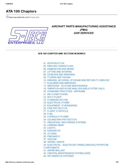 Ata 100 Chapters Pdf Aerospace Engineering Aviation