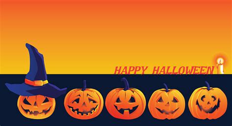 할로윈 보름달 배너 마녀 유령의 집 호박 패치 그리고 Batshappy 할로윈 보라색 배너 트릭 또는 보름달 벡터 일러스트 플랫 디자인으로 치료 10월에 대한 스톡 벡터