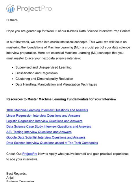 Projectpro Week 2 Of Your Data Science Interview Preparation Milled
