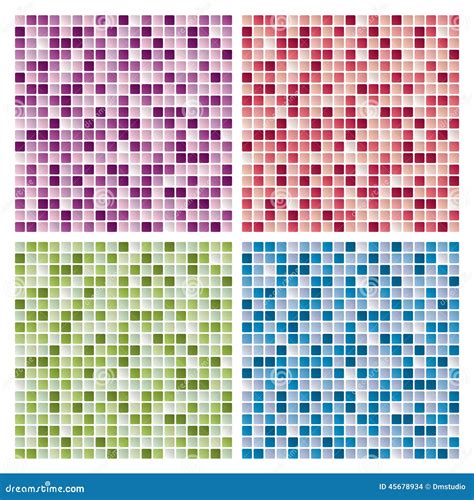 Vector Abstract Mosaic Tile Backgrounds Stock Vector Illustration Of Bright Decor 45678934