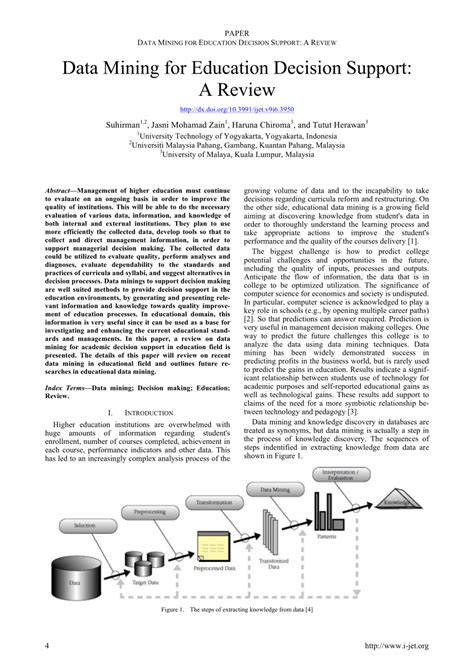 PDF Data Mining For Education Decision Support A Review
