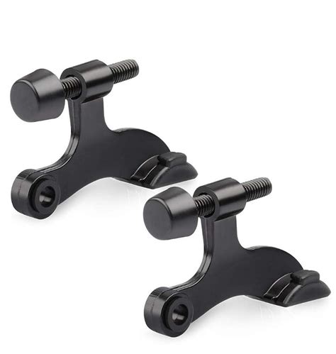 Homotek 힌지 핀 블랙 도어 스토퍼 2팩 조절 가능한 디럭스 튼튼한 도어 스토퍼 64 X 44cm 티몬