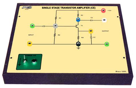 Single Stage Transistor Amplifier Trainer Ce Adtron Technologies