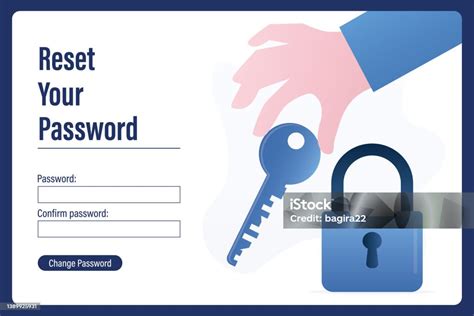 암호 방문 페이지를 재설정합니다 손은 큰 키 자물쇠 를 가까이 보유하고 있습니다 계정 데이터 보호 정보 저장 웹 페이지 템플릿
