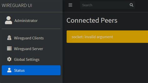 Status Page Socket Invalid Argument · Issue 103 · Ngoduykhanh