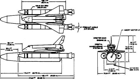 space shuttle model dimensions