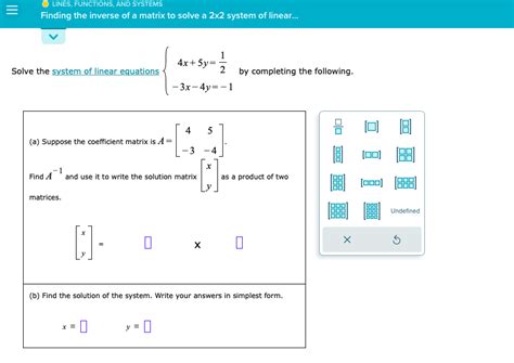 Solved LINES FUNCTIONS AND SYSTEMS Finding The Inverse Of Chegg