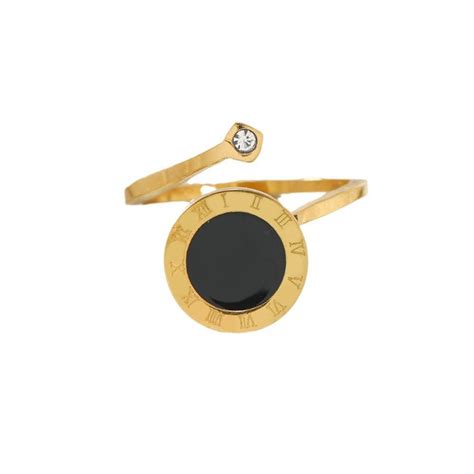 ใหม่ แหวนสเตนเลส ไทเทเนียม ทรงกลม ตัวเลขโรมัน สไตล์ย้อนยุค สําหรับผู้หญิง Shopee Thailand