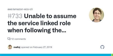 Unable To Assume The Service Linked Role When Following The Fargate