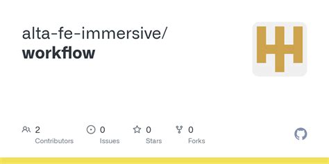 Github Alta Fe Immersiveworkflow