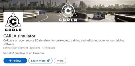 Computer Vision Center On Linkedin Autonomousdriving Carla Carlasimulator Ai