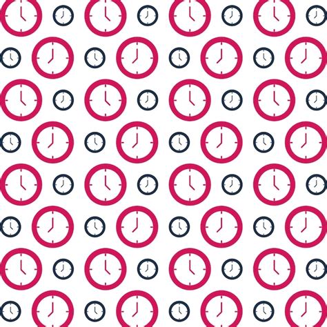 Premium Vector Clock Fabulous Trendy Multicolor Repeating Pattern Vector Illustration Design