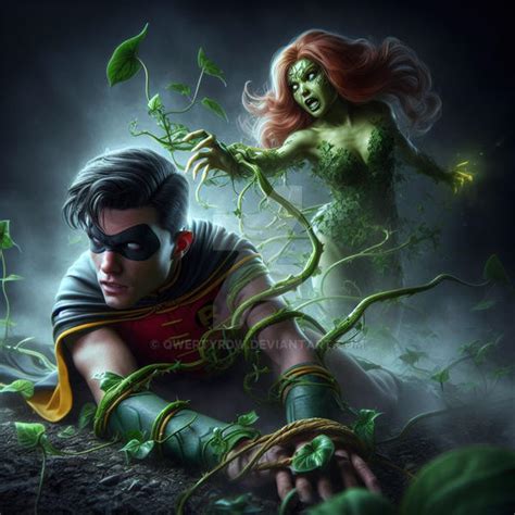 Poison Ivy Captures Robin By Qwertyrdw On Deviantart