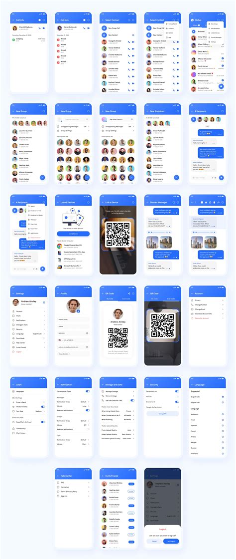 Hichat Messenger App Ui Kit — Figma Resources On Ui8 App Ui Ui Kit
