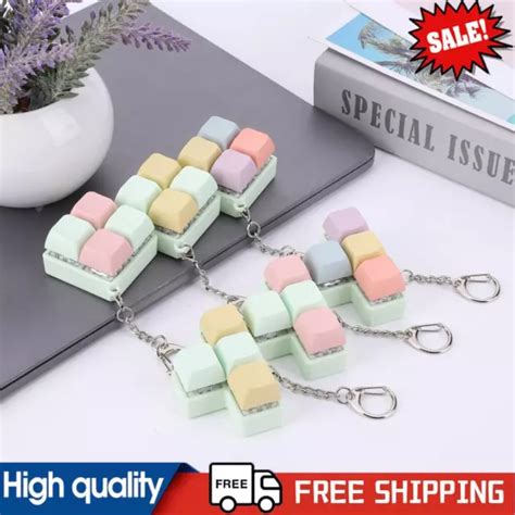 Keyboard Fidget Toy 4 Keys Diy Keycaps Fidget Keyborad Button Stress Relief Toys Eur 7 70