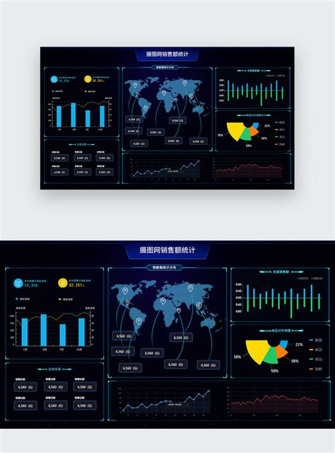 Ui Design Sales Information Statistics Web Visualization Large Screen Ui Design Sales Information Statistics Web Visualization Large Screen