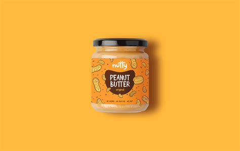 Nutty Peanut Butter Packaging Design By Insigniada Branding Agency