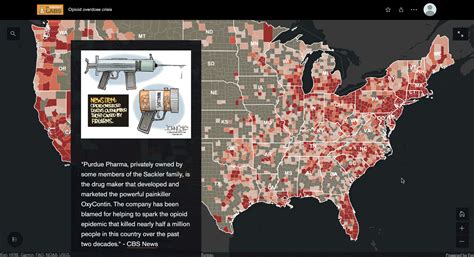 Opioid Epidemic Map The Profits Political Donations And Deaths