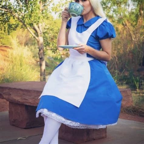 Alice In Wonderland Costume Adult Size Custom Cosplay Etsy