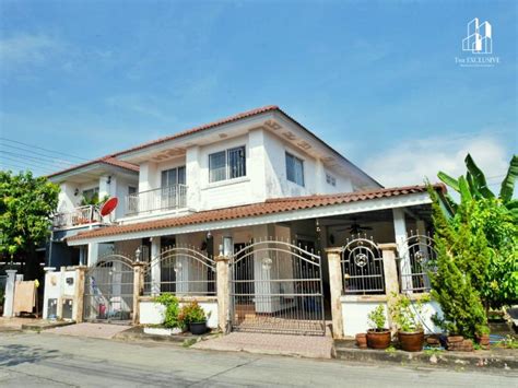 ขายบ้านแฝด 2 ชั้น สไตล์บ้านเดี่ยว ต่อเติมที่จอดรถ ห้องผู้สูงอายุ ครัว โซนซักล้าง หมู่บ้านวิลล่า