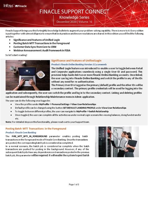 Finacle Support Connect Vol 16 Pdf Customer Relationship Management Login