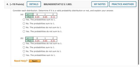 Solved Yes The Probabilities Sum To 1 Chegg Com
