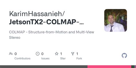GitHub KarimHassanieh JetsonTX2 COLMAP Structure From Motion Library