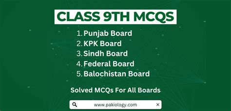 Class MCQs With Explanations All Subjects MCQs Pakiology