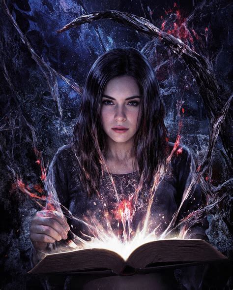 Witch Reading A Book With A Glowing Light Coming Out Of It Seaart Ai