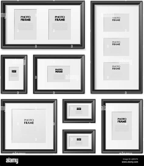 Thin Black Rectangular Picture Frames Different Sizes Dimensions From Wood Metal Plastic